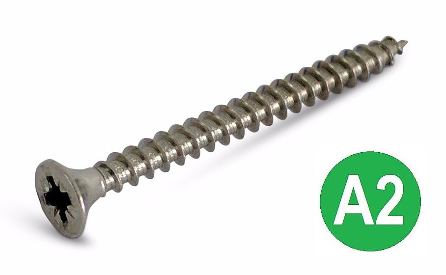 3x16 A2 Pozi Countersunk Chipboard Screw