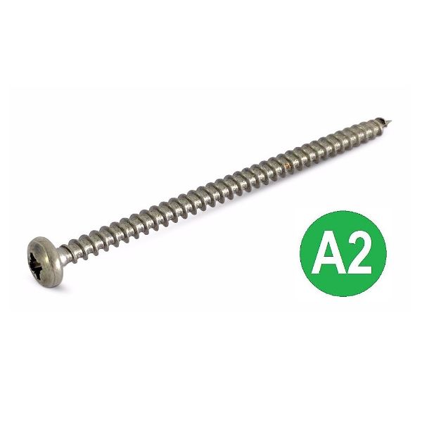 4x60 A2 Pozi Pan Chipboard Screw