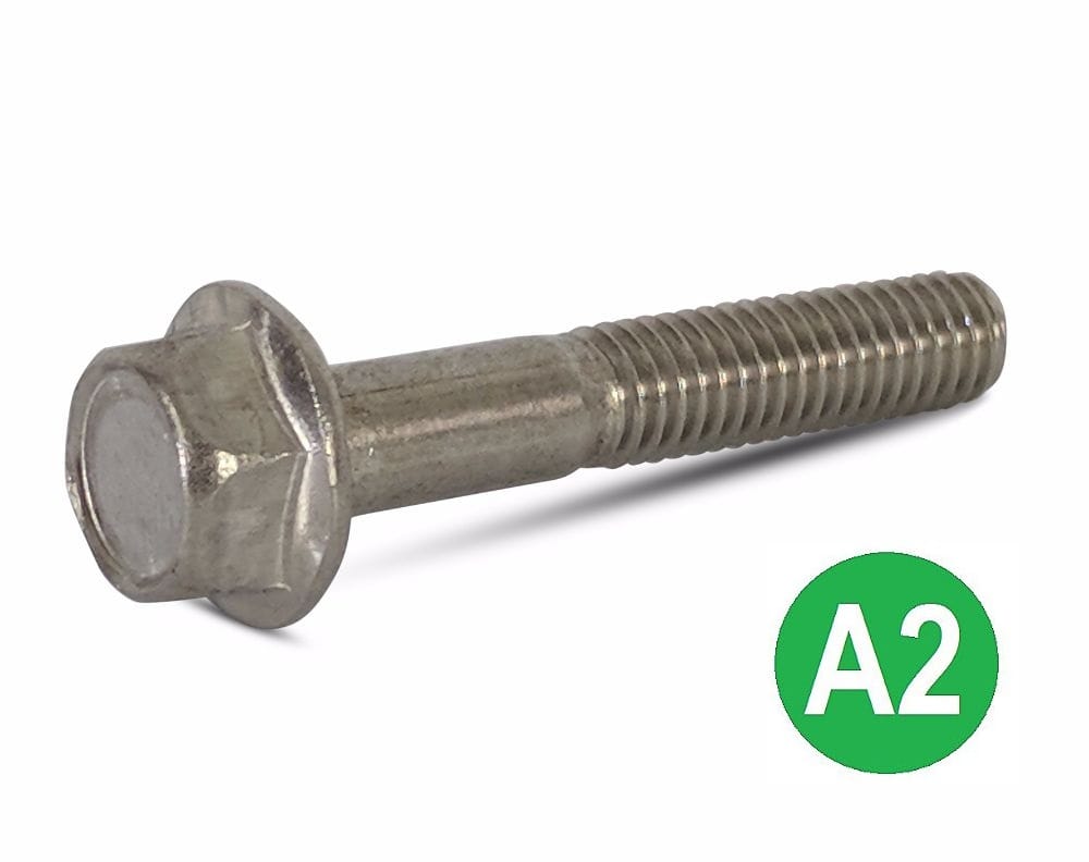 M6x25 A2 Hexagon Flange Head Bolt DIN 6921