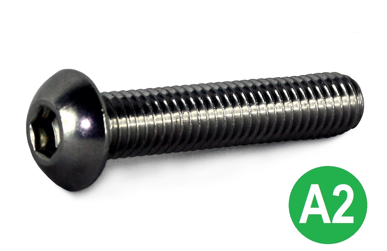 M3x8 A2 Socket Button Head Screw ISO-7380
