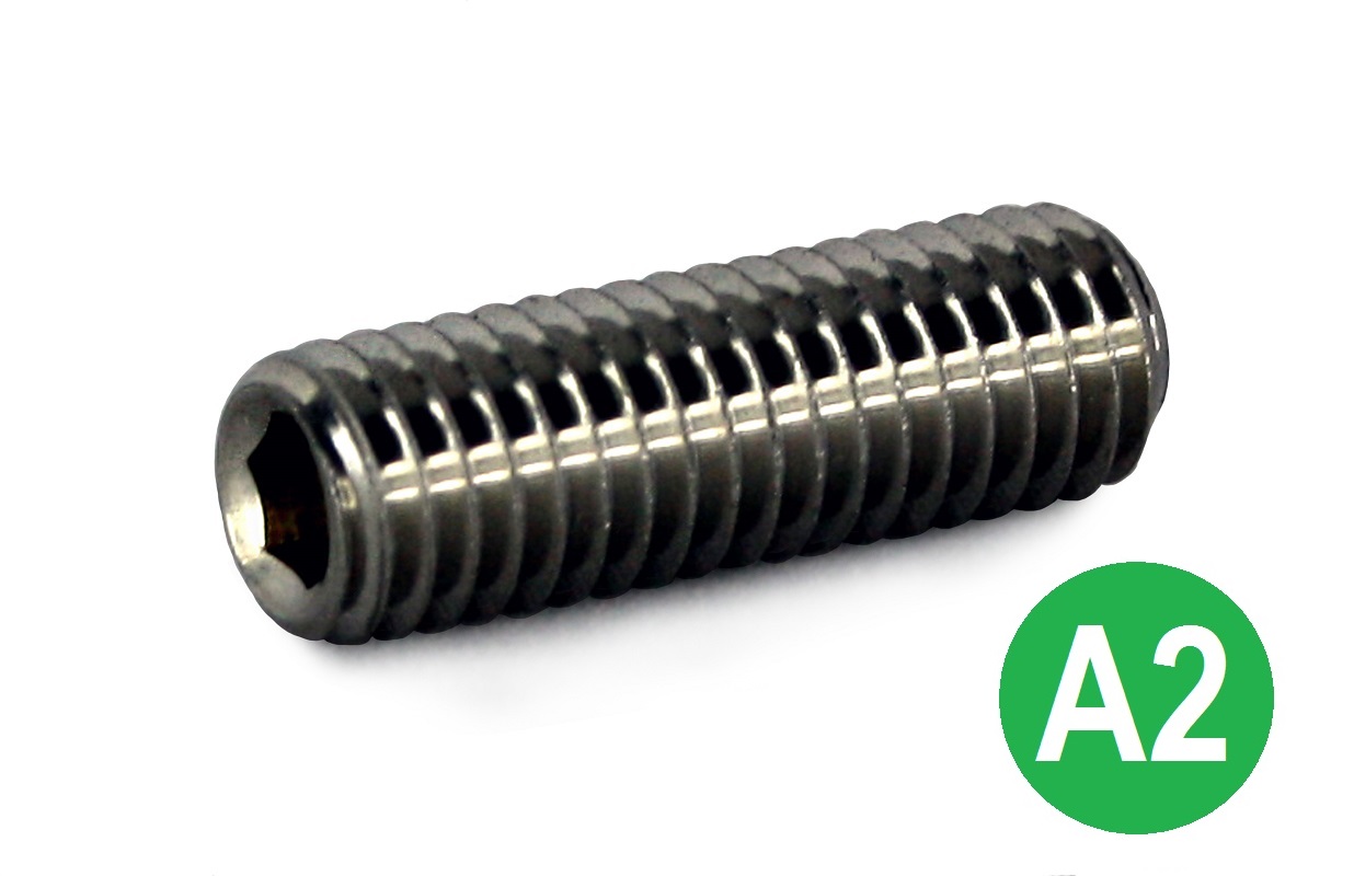 M8x8 A2 Cup Point Socket Set Screw DIN 916
