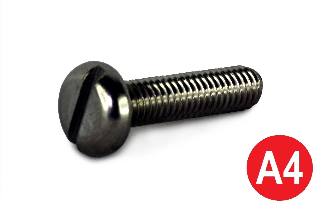 M4x8 A4 Slot Pan Machine Screw DIN 85