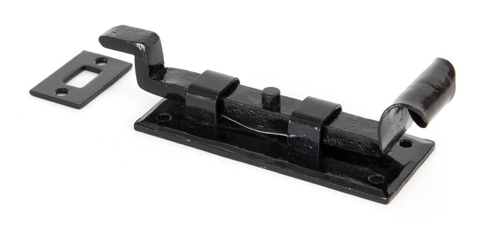Anvil 33014 Black 4 Cranked Door Bolt | From the Anvil | Anvil Ironmongery