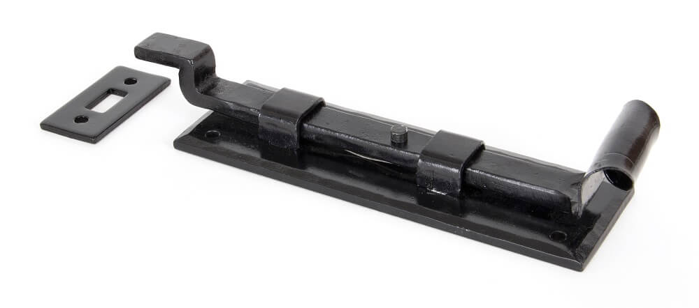 Anvil 33016 Black 6 Cranked Door Bolt | From the Anvil | Anvil Ironmongery