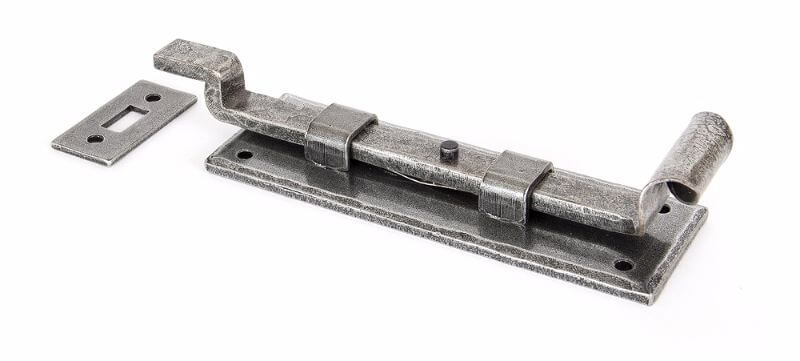 Anvil 33662 Pewter 6 Cranked Door Bolt | From the Anvil | Anvil Ironmongery