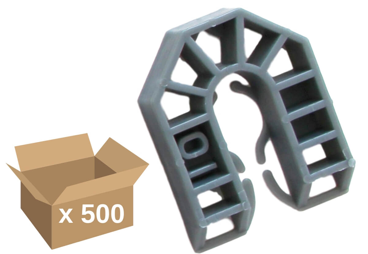 Broadfix® Small Plastic 'U' Shims Grey 10mm (Pack 500)