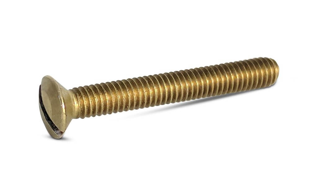 M6x16 Brass Slot Csk Machine Screw