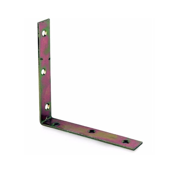 100mm No.320 Corner Brackets Electro Brassed