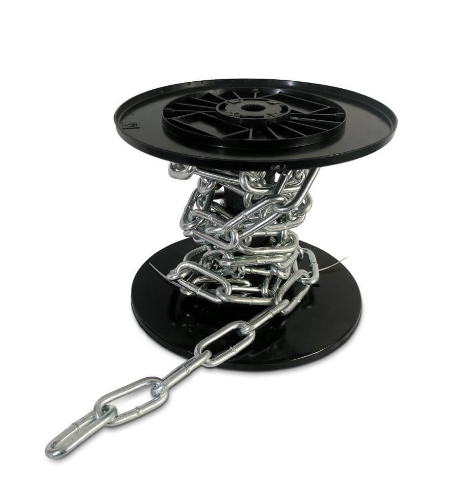 Welded Long Link Chain BZP 1M 2.5mm x 24mm