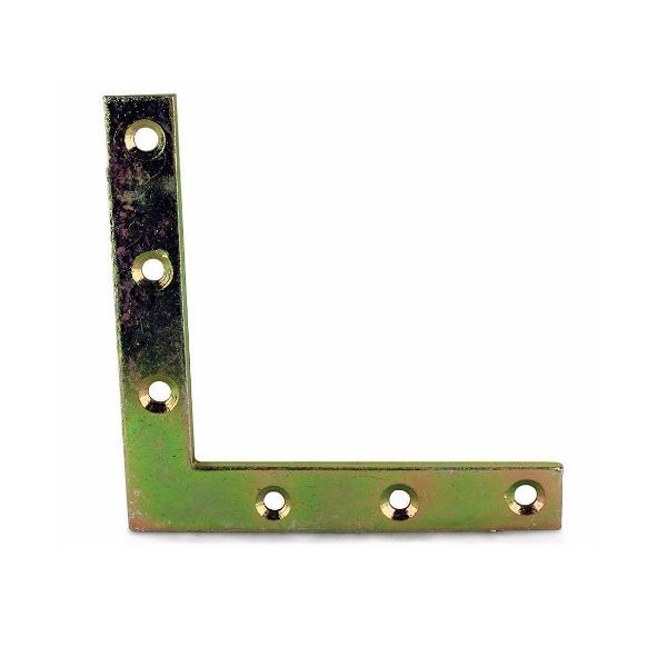 75mm No.324 Flat Corner Plates BZP/EB