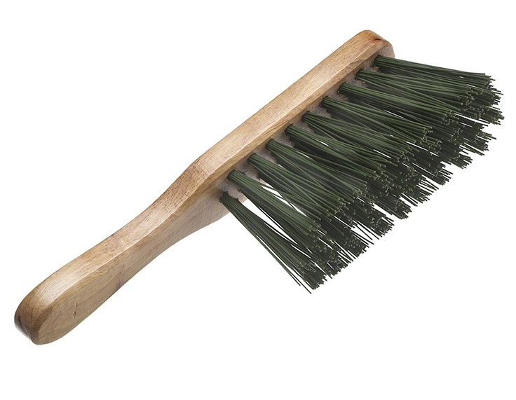 FAITHFULL Hand Brush Stiff Green PVC 275mm (1