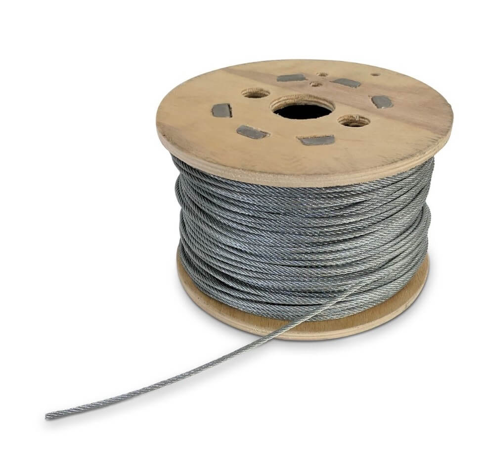 1.5mm Galvanised Steel Wire Rope 1M (1X19FC)