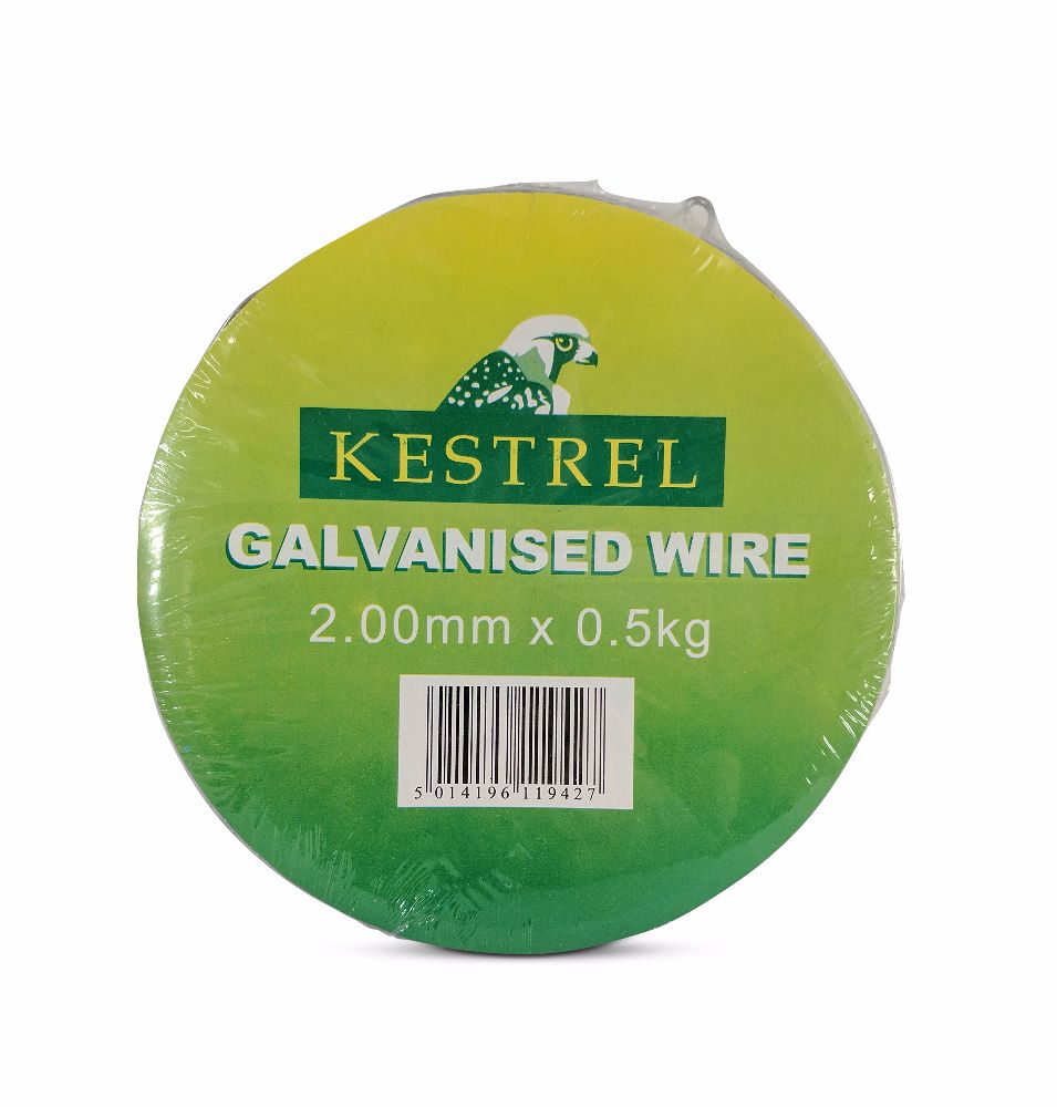 Kestrel Galvanised Steel Malleable Fencing Wire 2.0mm x 0.5Kg - 20M