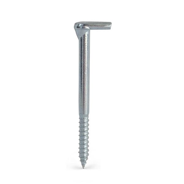 Heavy Duty Screw-in L Hook With PH2 Phillips Drive 50mm x 5.5mm