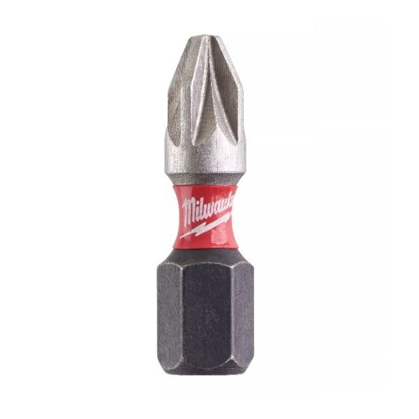Milwaukee Shockwave Gen 3 Driver Bit PZ2 x 25mm 4932472040 | 4932430863