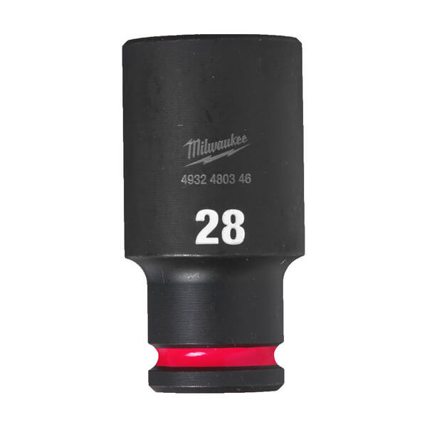 Milwaukee Shockwave 1/2'' Drive Impact Socket Deep 28mm 4933380346