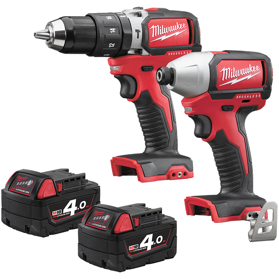 Milwaukee M18BLPP2B-402C Brushless Twin Pack