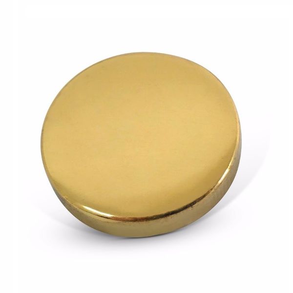 Buy Flat Mirror Screw Caps | 38mm Polished Brass Mirror Caps