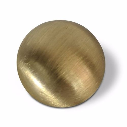 12mm Satin Brass Dome Mirror Screw Caps 5BA