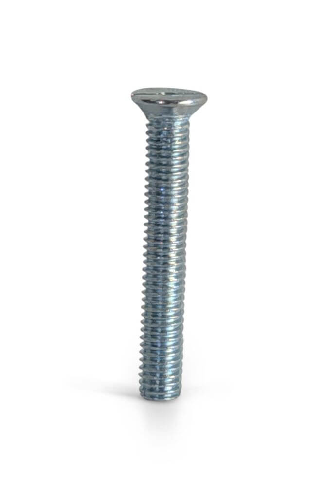 M8 x 60mm CSK Mirror Machine Screws BZP 5BA