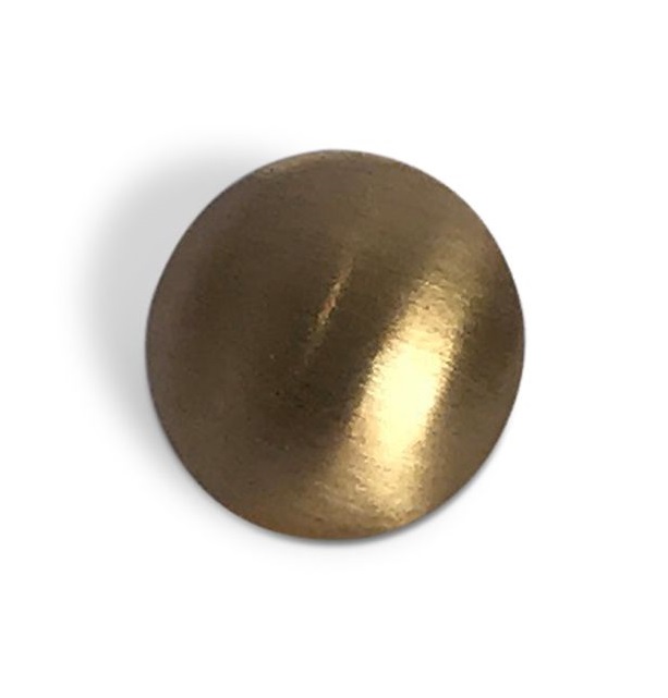 10mm Satin Brass Mushroom Screw Caps 6BA