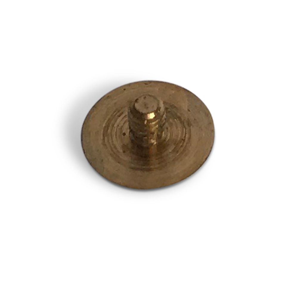 10mm Satin Brass Mushroom Screw Caps 6BA