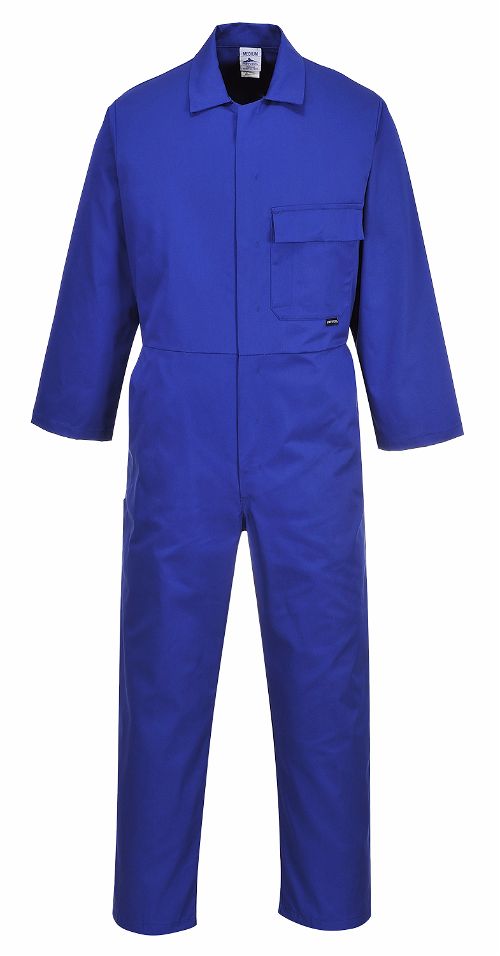 C802 Stud Overall Royal Blue XL Regular Leg