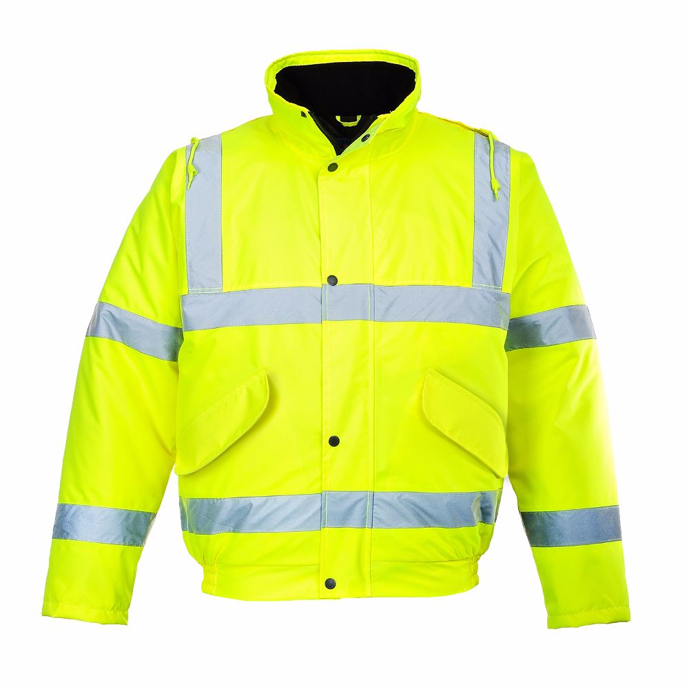 S463 Hi-Vis Bomber Jacket Yellow Large