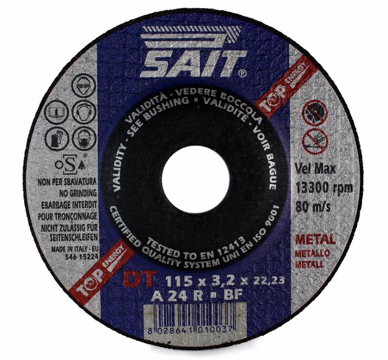 115 x 1 x 22.23 Sait Metal Cutting Disc