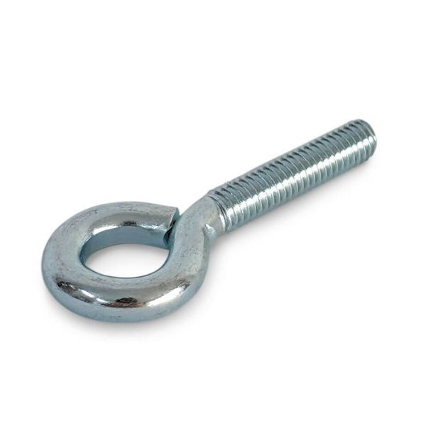 Zinc Plated Machine Thread Screw Eyes M6 x 30mm