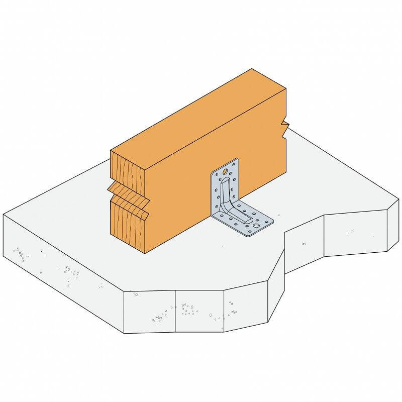 Simpson E2/2,5/7090 Reinforced Angle Bracket 65mm x 90mm x 90mm