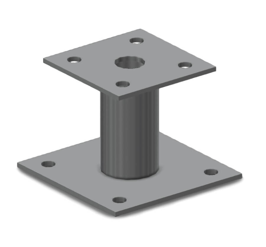 Simpson PPA100 Fixed Height Post Base | Simpson Strong-Tie