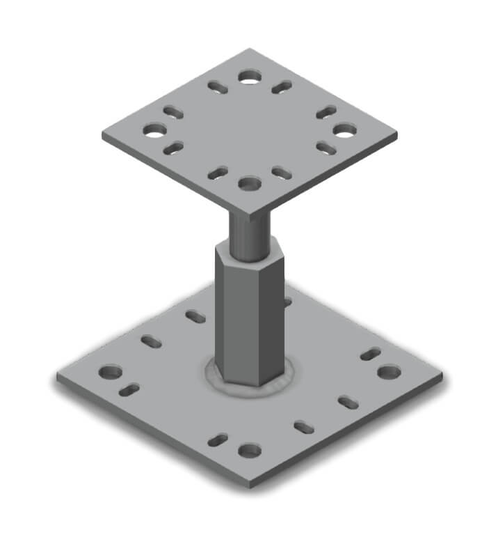 Simpson CPT44Z Concealed Post Base 89 x 89mm | Simpson Strong-Tie