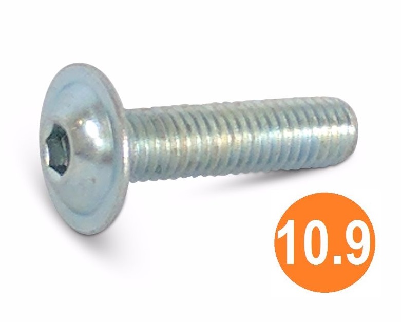 M5x20 Socket Button Flange Head Screw BZP