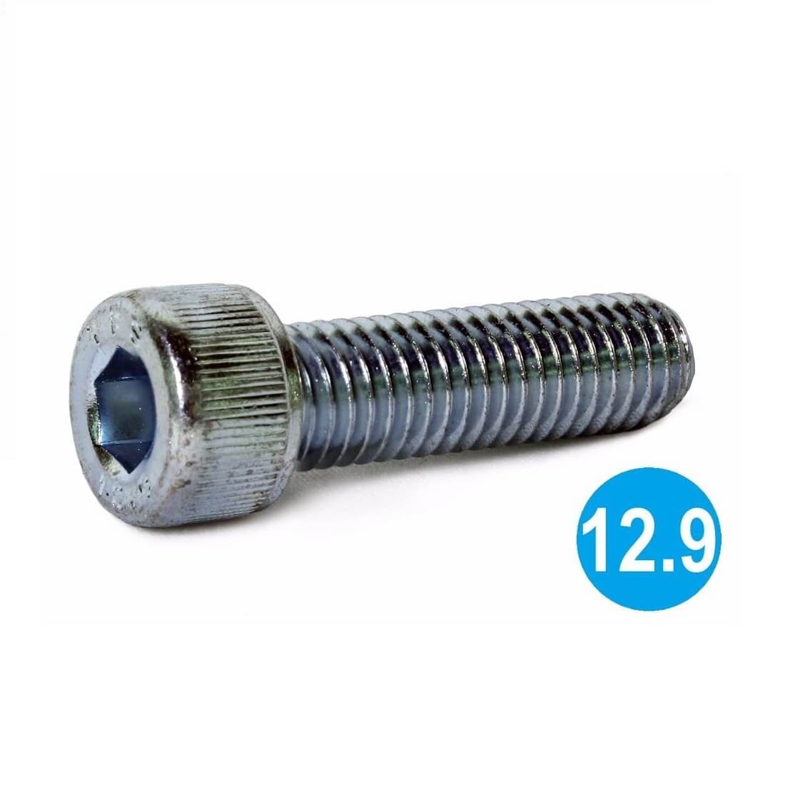 M12x25 Socket Cap Head Screw 12.9 BZP