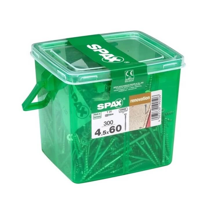 Buy SPAX Wirox T-STR Plus Flooring Screws 4.5x60mm (Tub of 300 ...