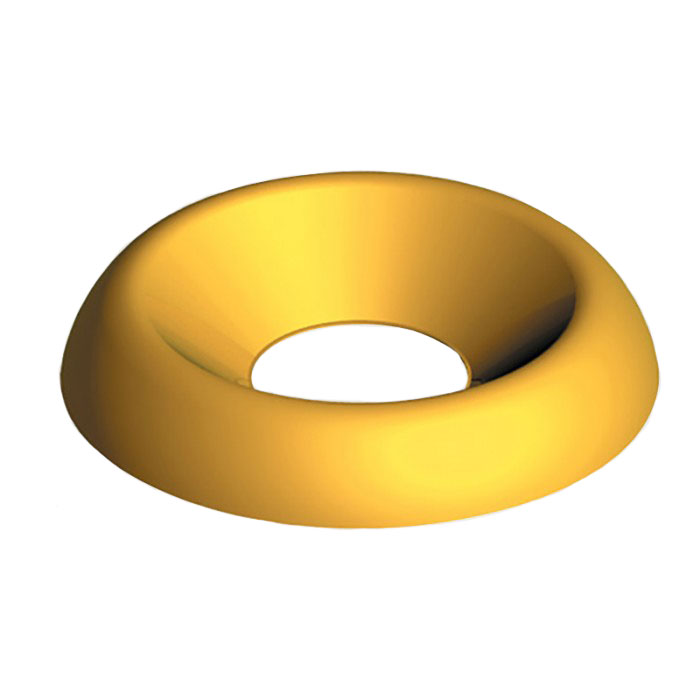 8G SURFACE SCREW CUPS E/BRASS