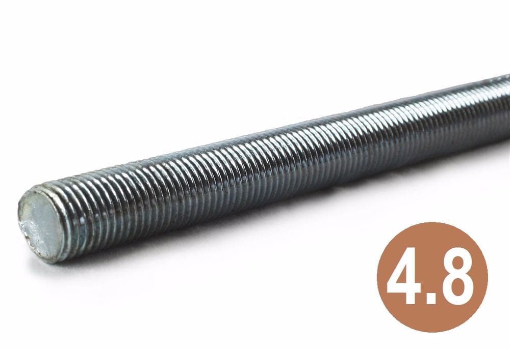 M16 X1.50p X 1M 4.8 STUDDING BZP