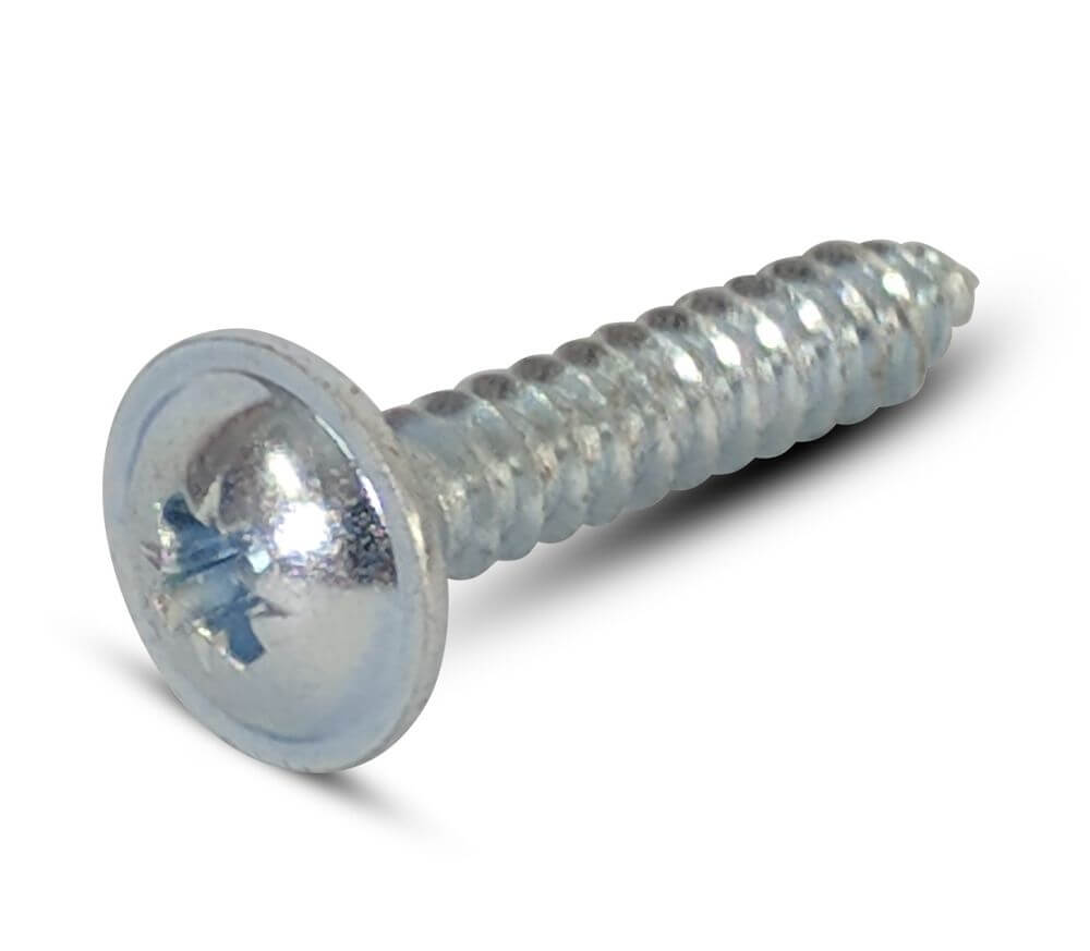 4.8 x 16mm Pozi Flange Head Self Tapper Zinc BS 4174 C