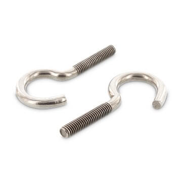 Buy A2 Stainless Steel Machine Thread Cup Hooks M5 x 50mm