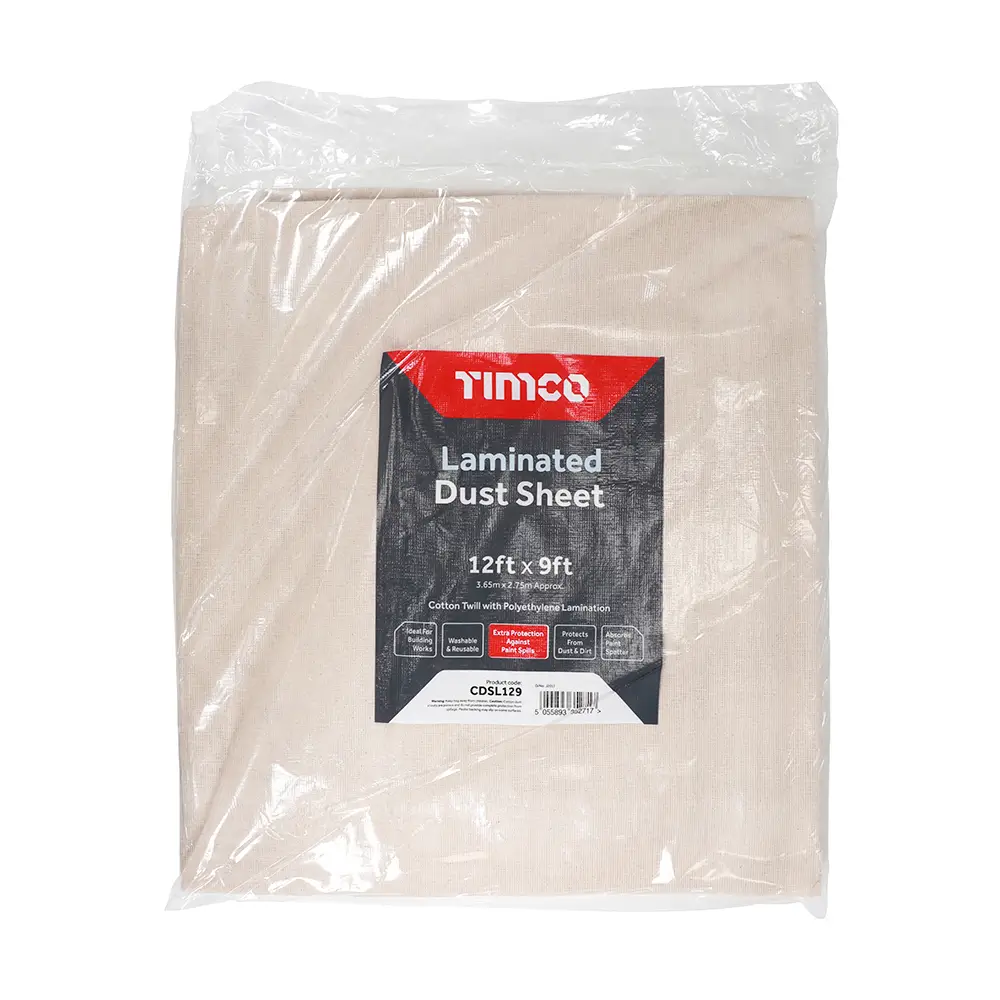 Everbuild LAMINATED COTTON DUST SHEET 12 X 9