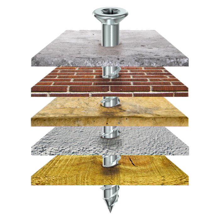 TIMco CSK Multi-Fix Screws T25 6x80 (100)