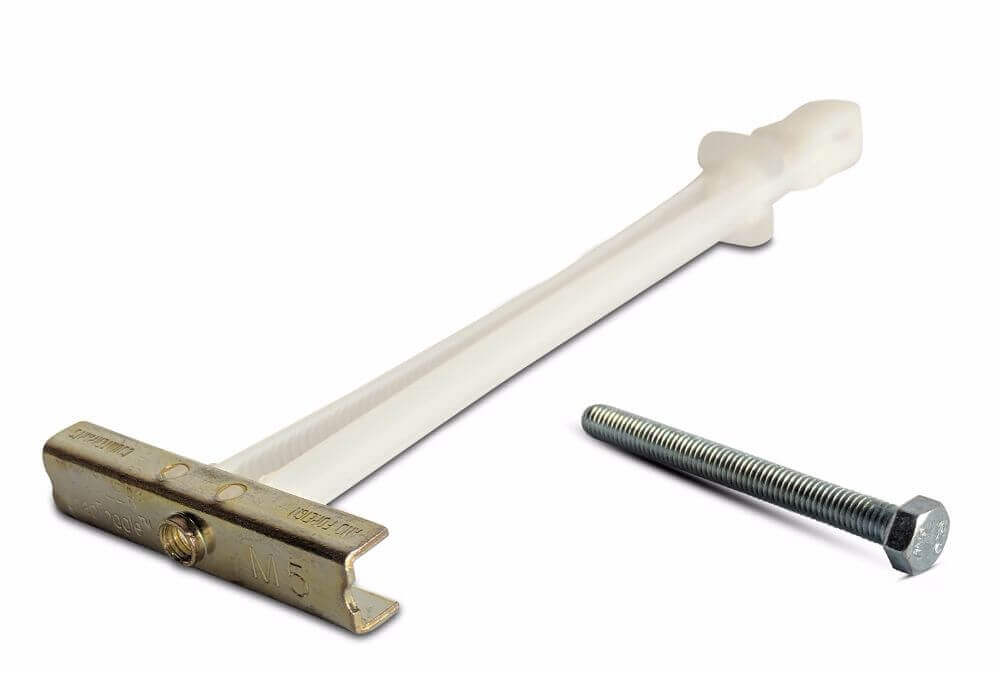 TOGGLER M5 Snaptoggle + M5 x 50mm Hex Head Screw (Pack of 4)