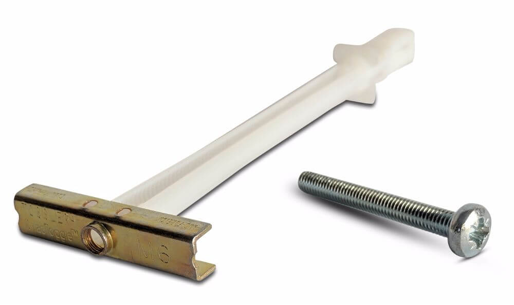 TOGGLER M6 Snaptoggle + M6 x 100mm Pan Head Screw (Pack of 12)
